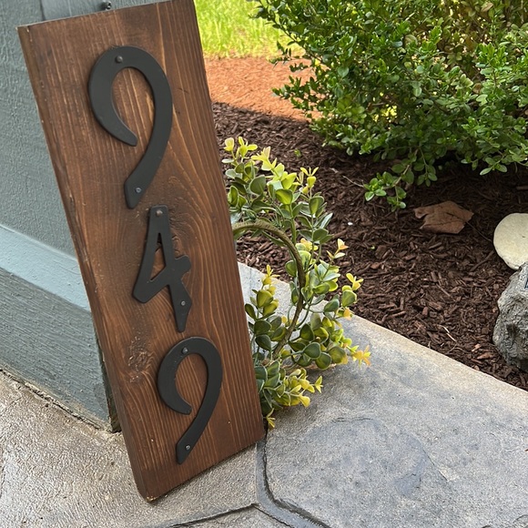 Hand Crafted | Other | Home Address Number Sign | Poshmark